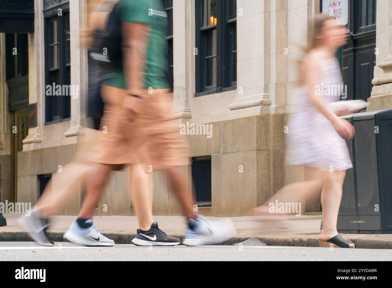 July 19 2023. Pedestrians walk through Philadelphia streets. Photo ...