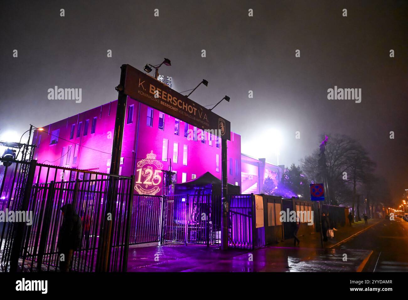 The entrance of Beerschot's 't Kiel Olympisch Stadion stadium pictured ...