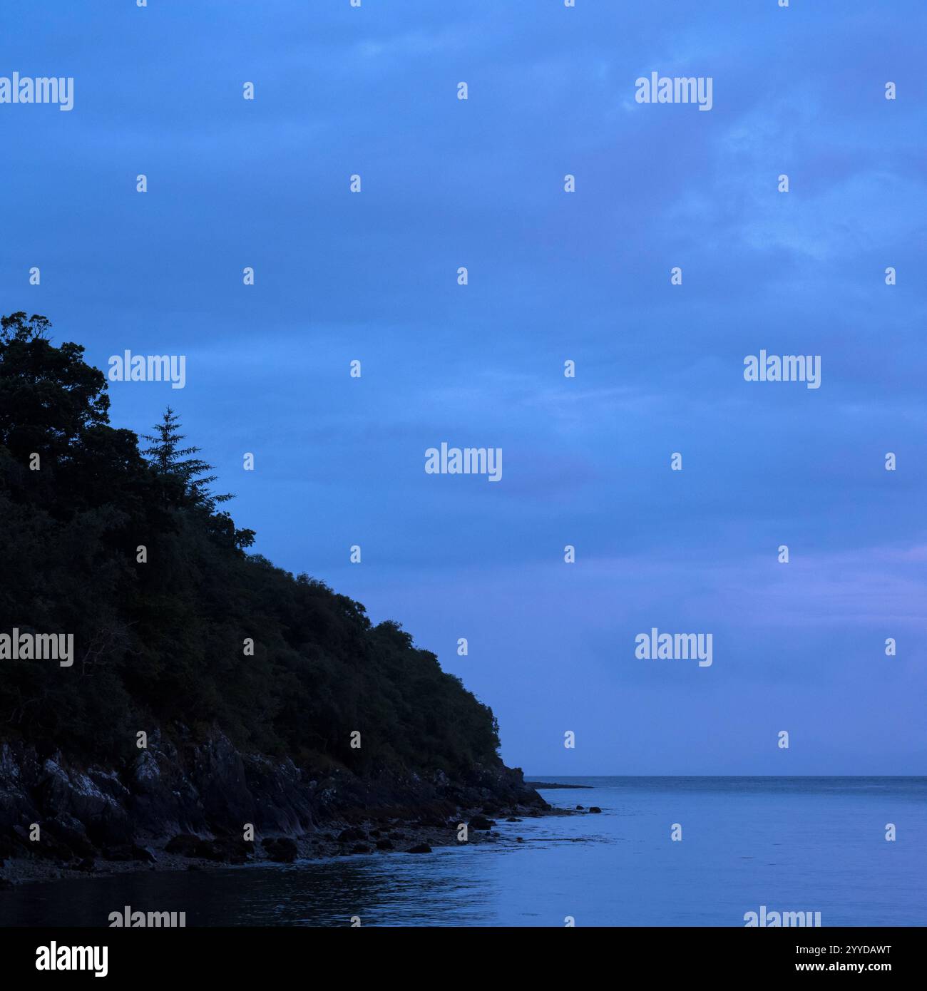 Blue mood sky and mountain in hidden Stock Photo - Alamy