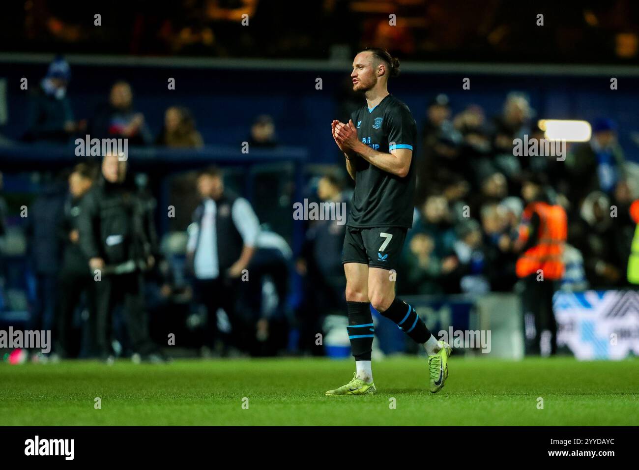Will Keane of Preston North End acknowledges the fans after the teams ...