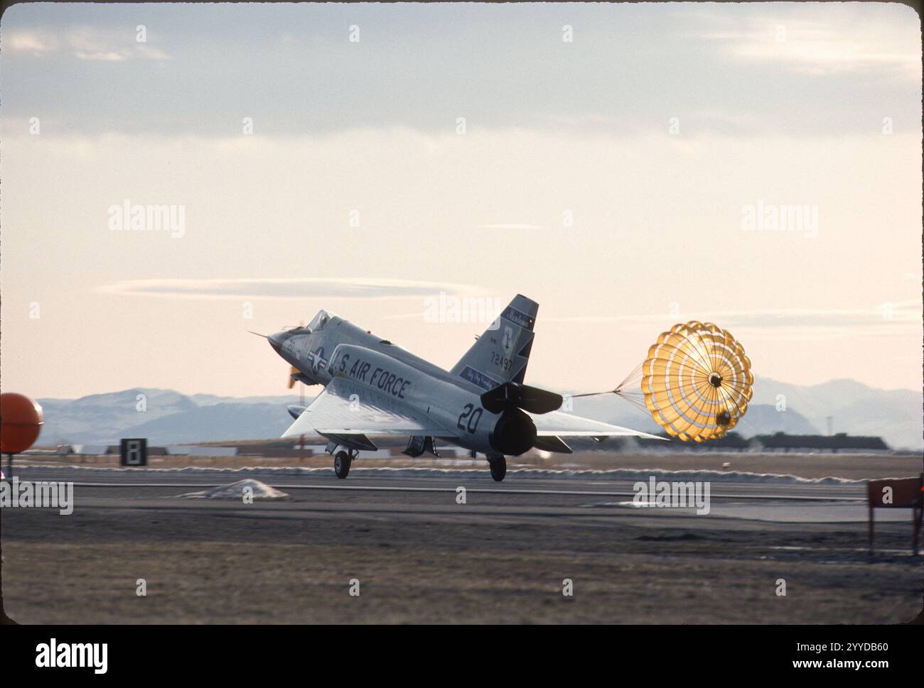 Right after touchdown with full drag chute and with over 8,000 feet of ...