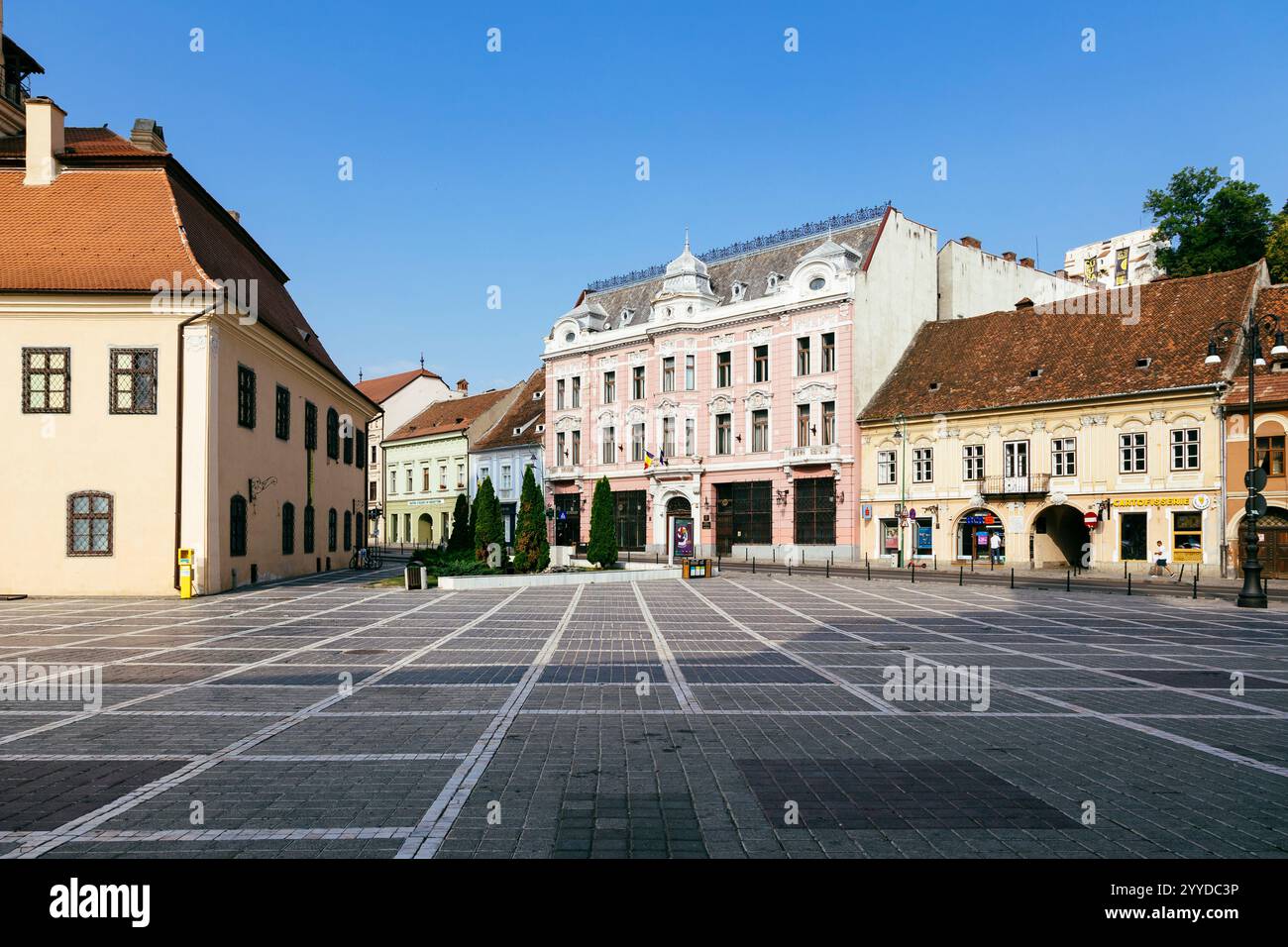 BRASOV (ROMANIA) - Council Square (Piața Sfatului) in Brașov is a ...