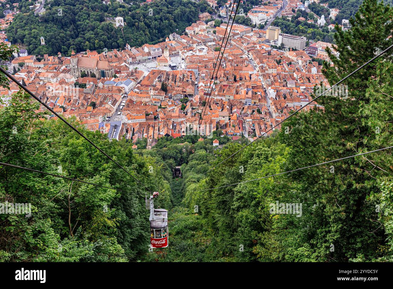 BRASOV (ROMANIA) - The Brașov funicular offers a scenic ascent to Tampa ...