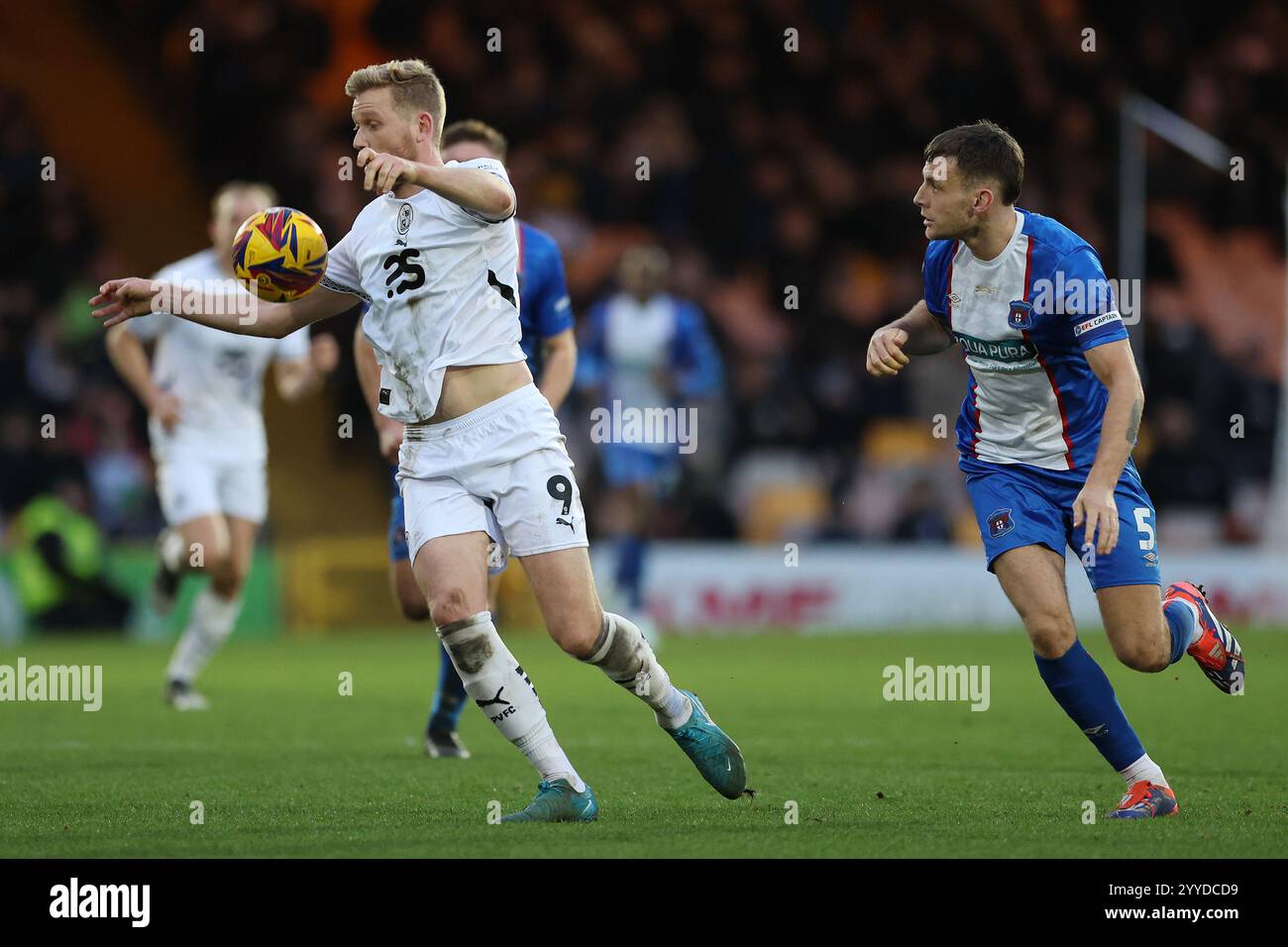 Port Vale???s Jayden Stockley and Carlisle United???s Sam Lavelle ...