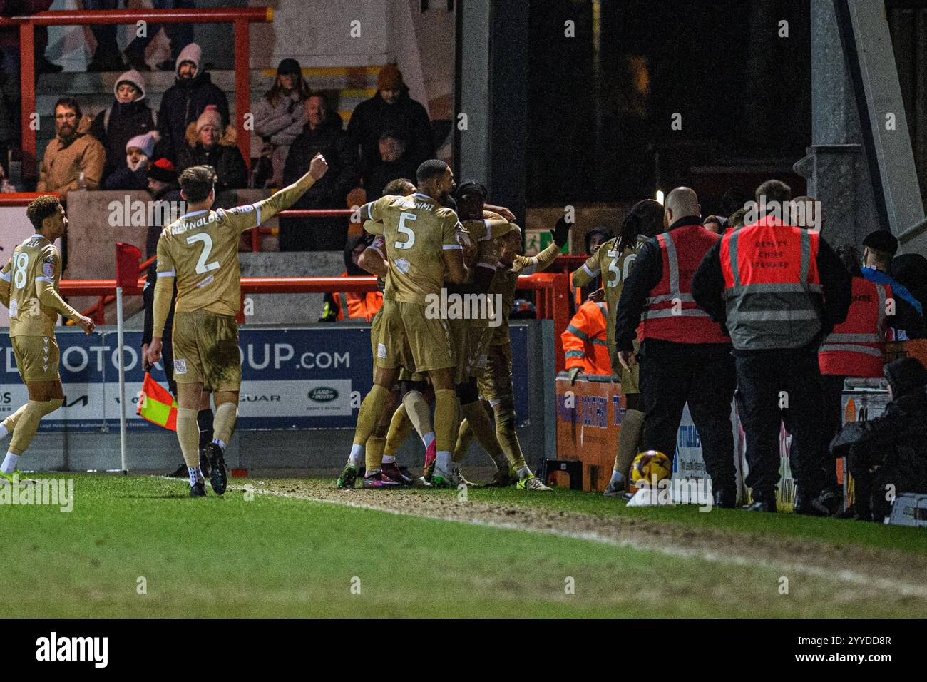 Michael Cheek of Bromley FC scores his side's second goal of the game ...