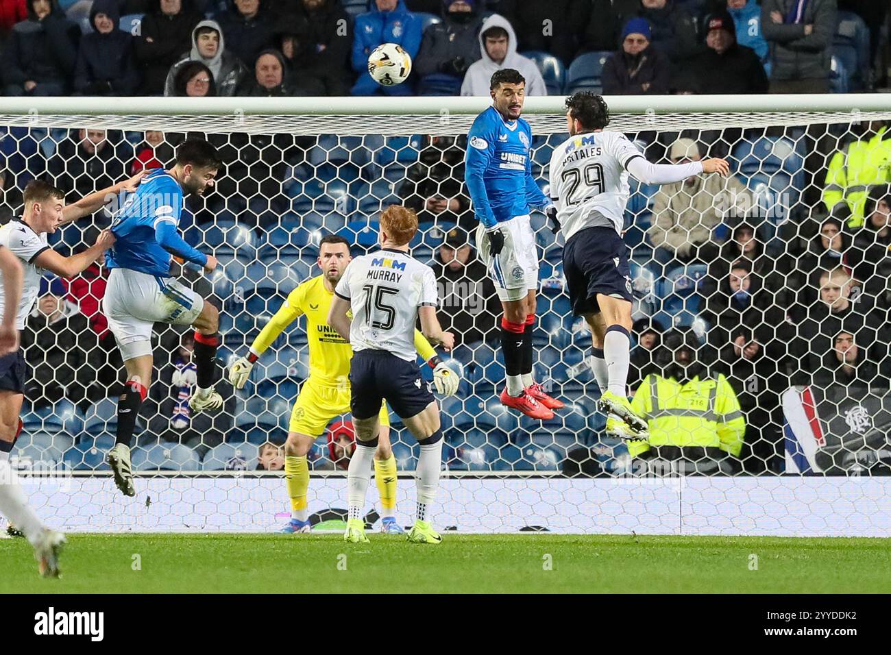 Glasgow, UK. 21st Dec, 2024. Rangers played Dundee at Ibrox stadium in ...