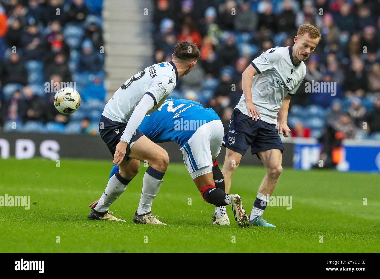 Glasgow, UK. 21st Dec, 2024. Rangers played Dundee at Ibrox stadium in ...