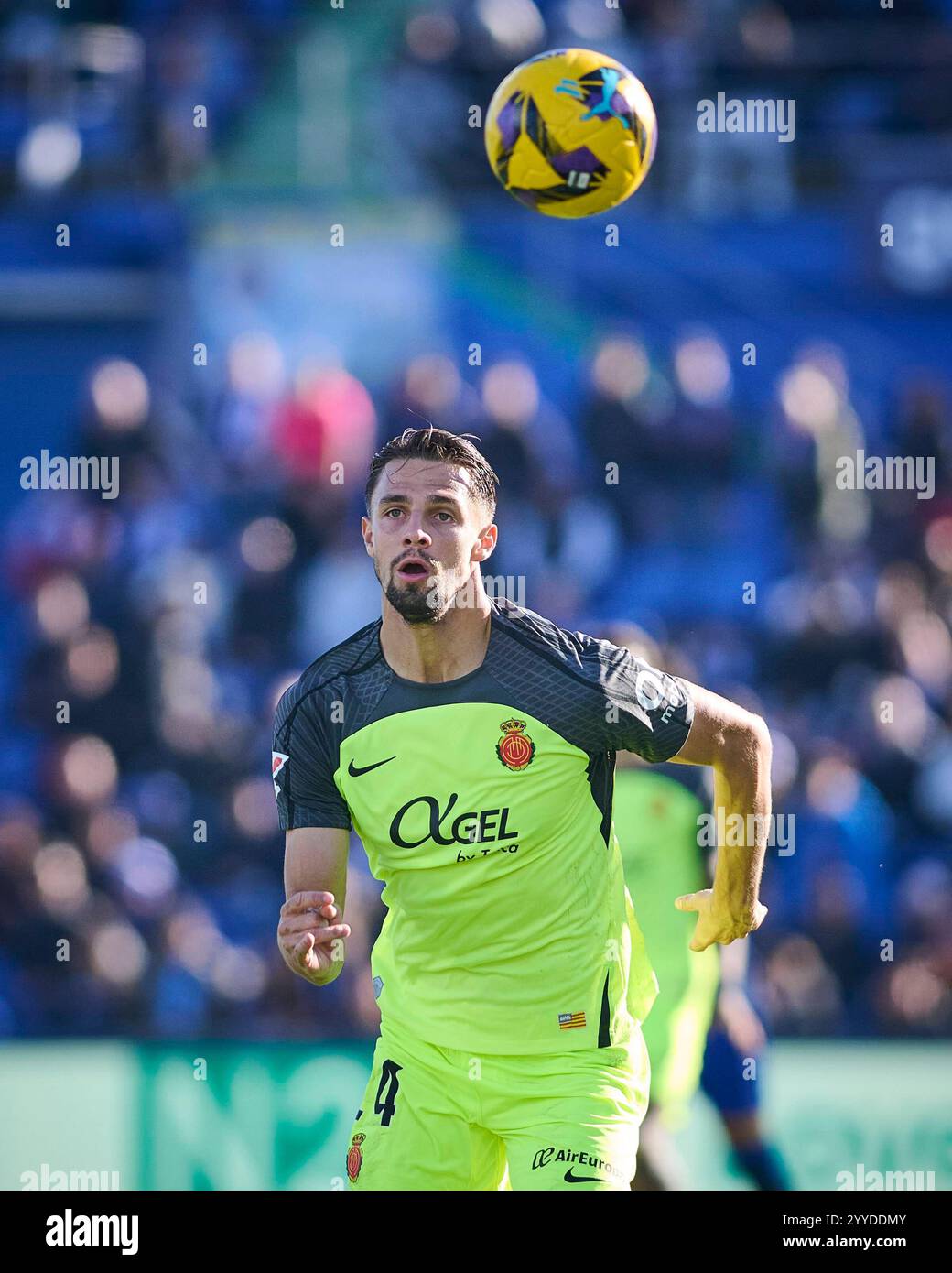 Spanish La Liga EA Sports soccer match Getafe vs Mallorca at Coliseum ...