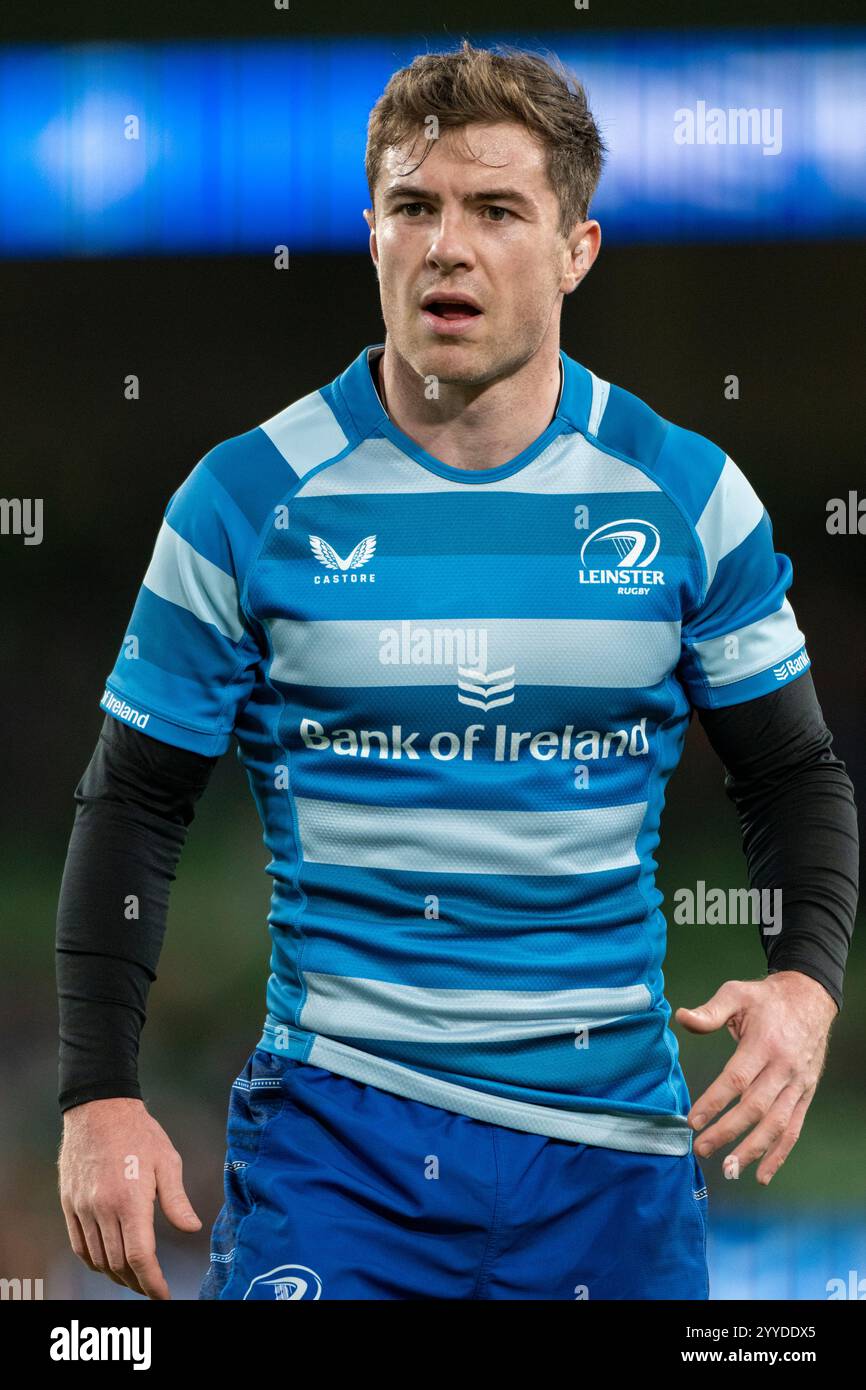 Dublin, Ireland. 21st Dec, 2024. Luke McGrath of Leinster during the ...