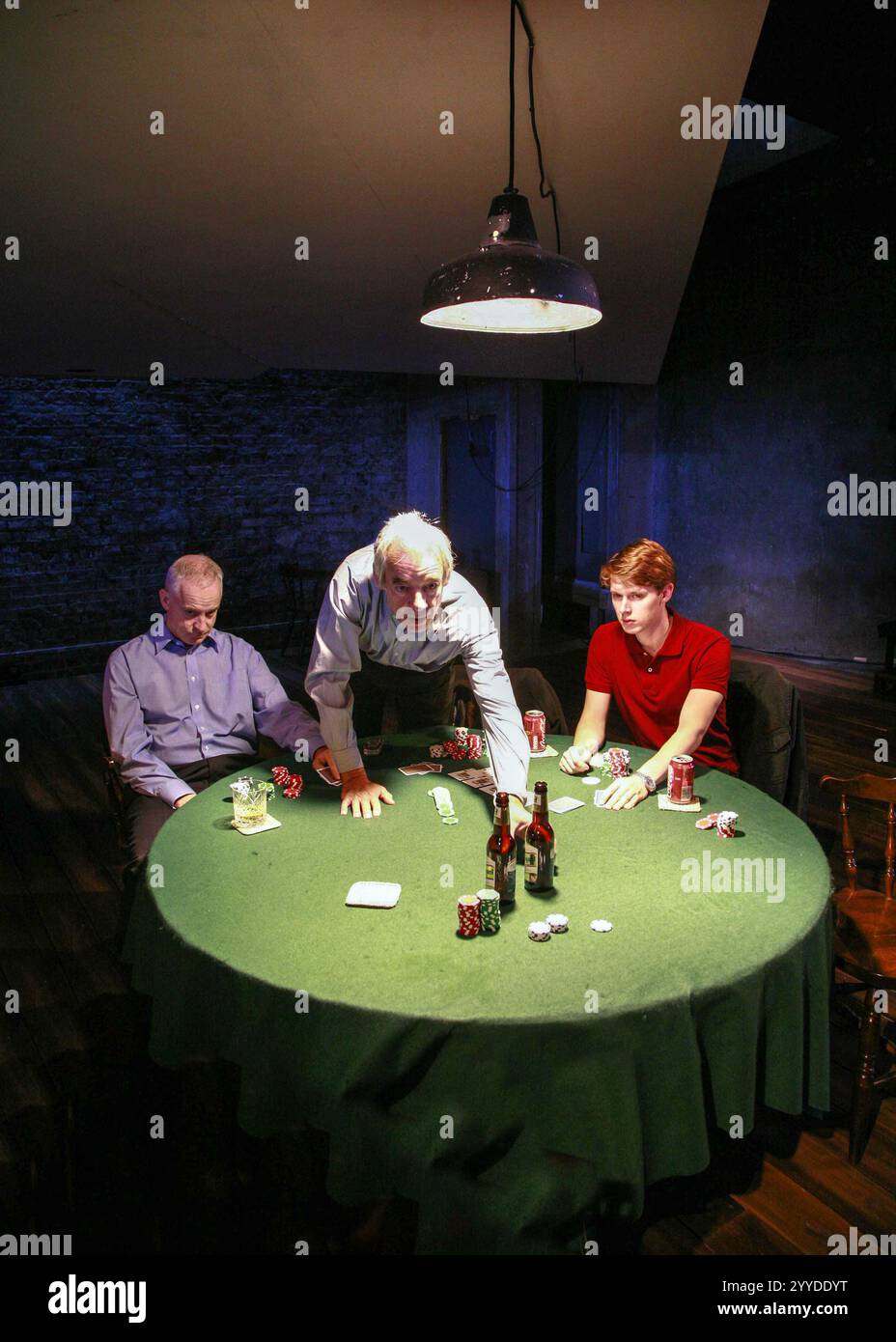 l-r: Malcolm Sinclair (Stephen), Roger Lloyd Pack (Ash), Samuel Barnett ...