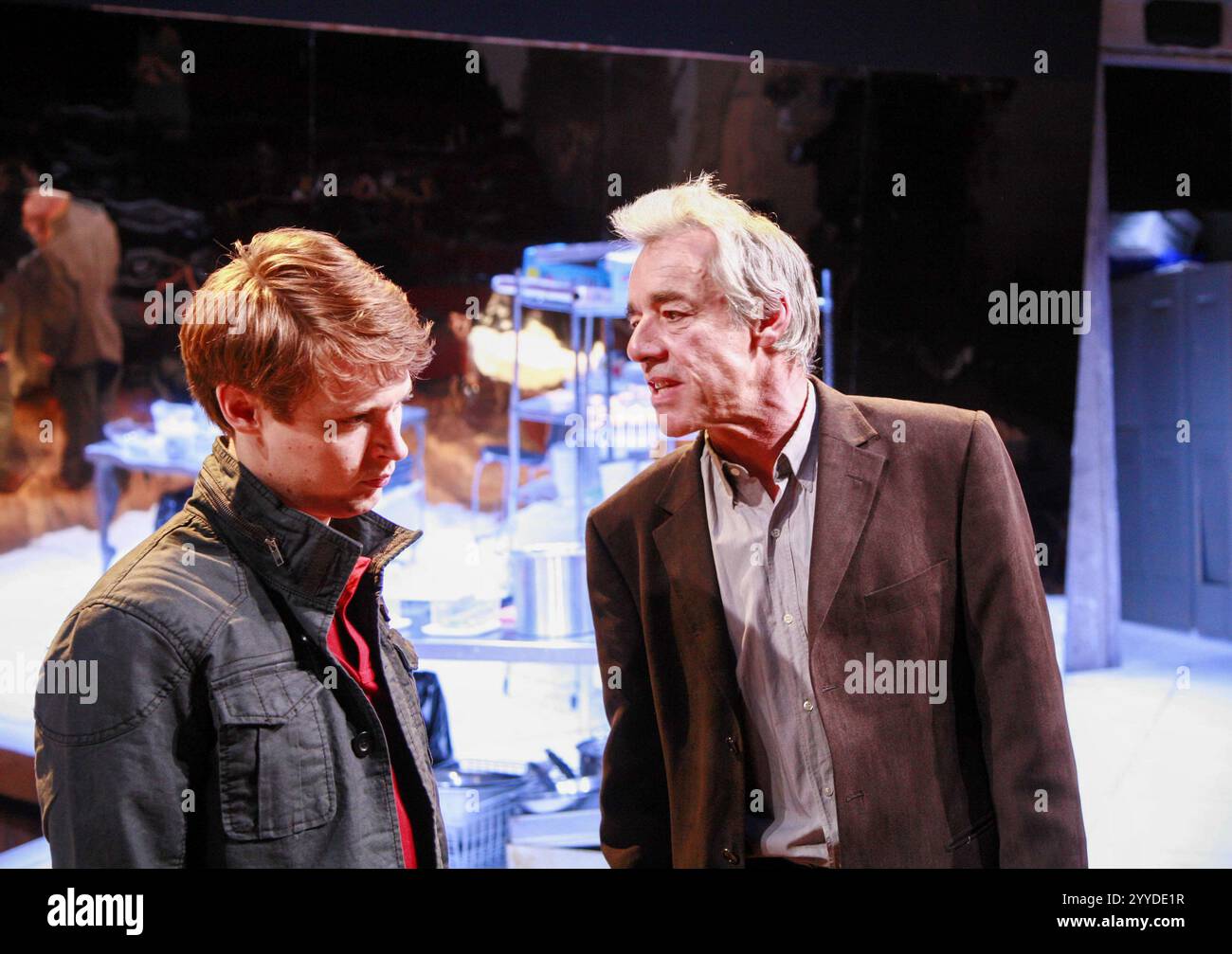 l-r: Samuel Barnett (Carl), Roger Lloyd Pack (Ash) in DEALER'S CHOICE ...