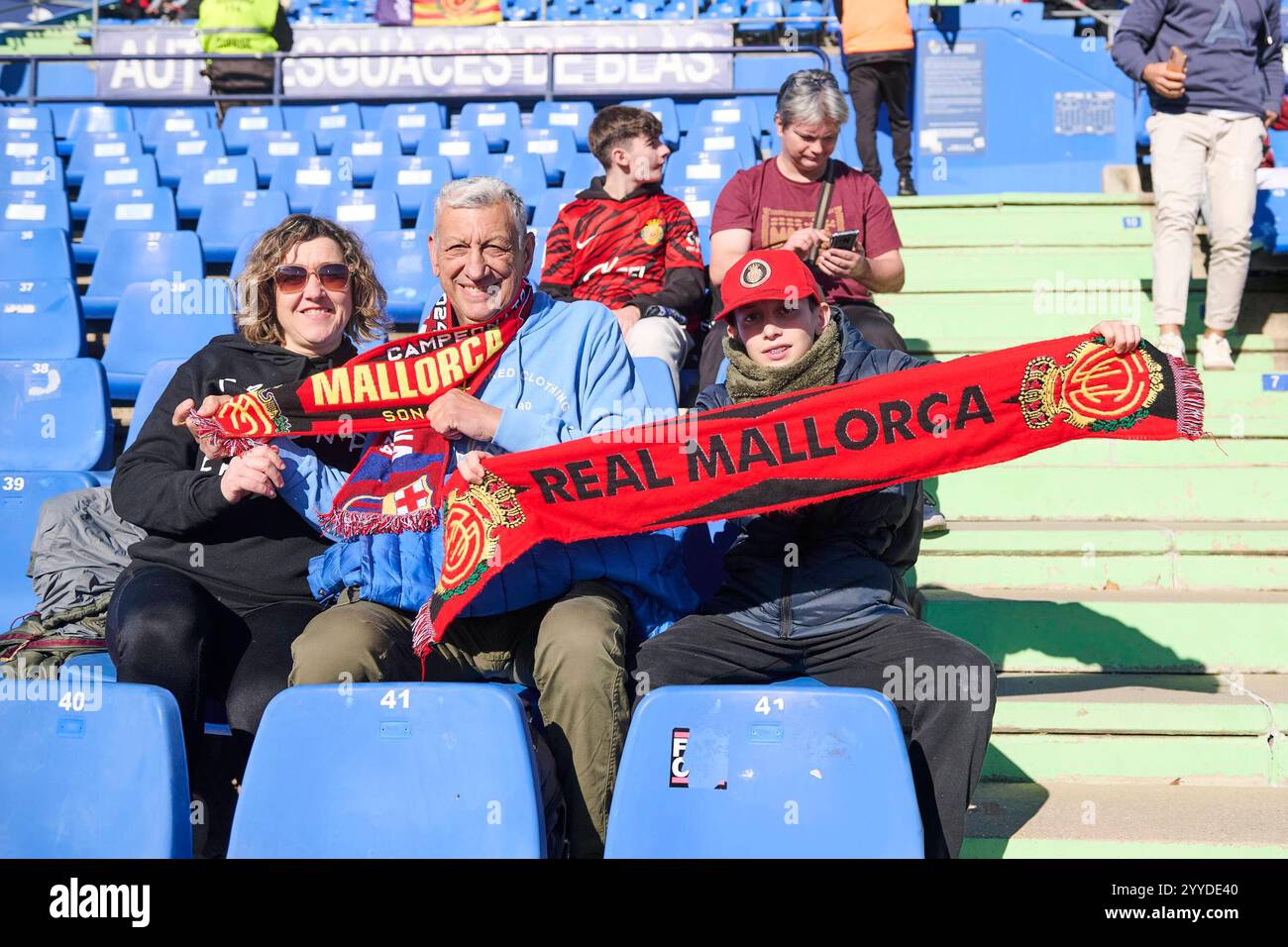 Spanish La Liga EA Sports soccer match Getafe vs Mallorca at Coliseum ...