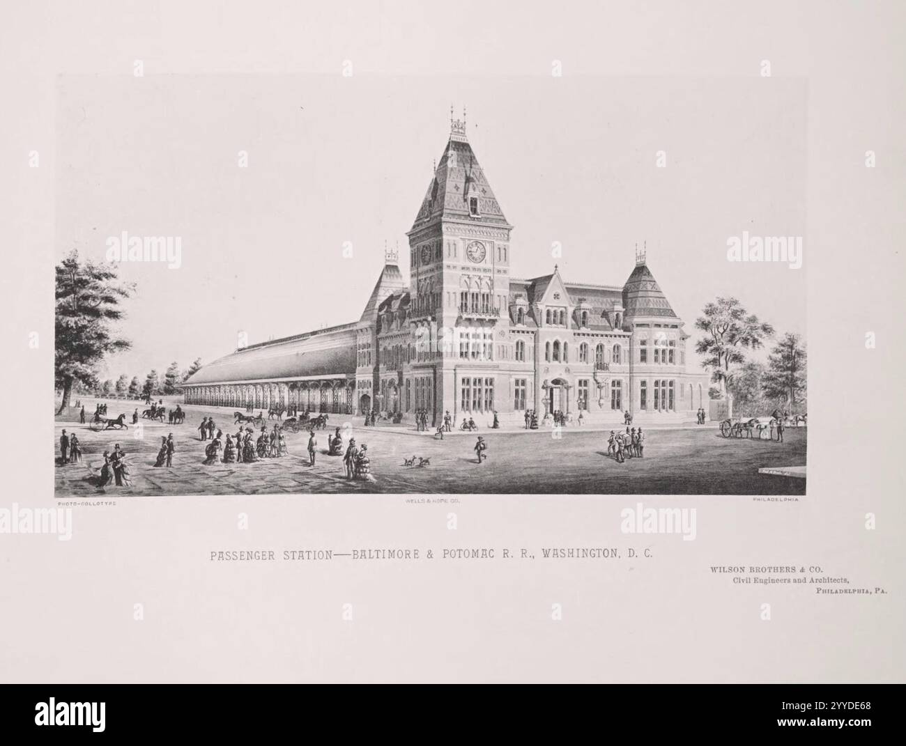 Passenger Rail Station - Baltimore & Potomac Railroad, Washington DC ...