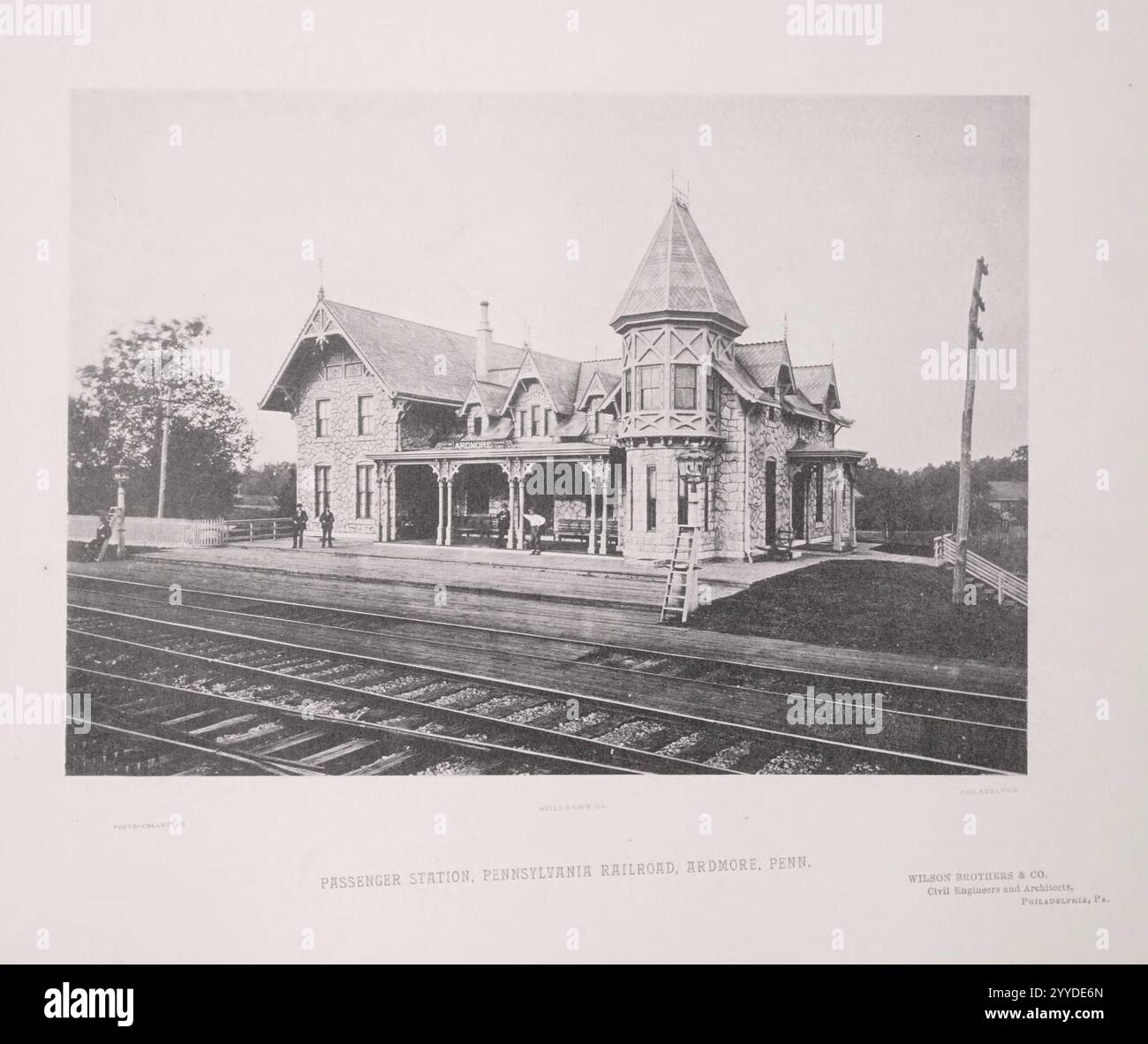Passenger Station. Pennsylvania Railroad. Ardmore, Pennsylvania ...