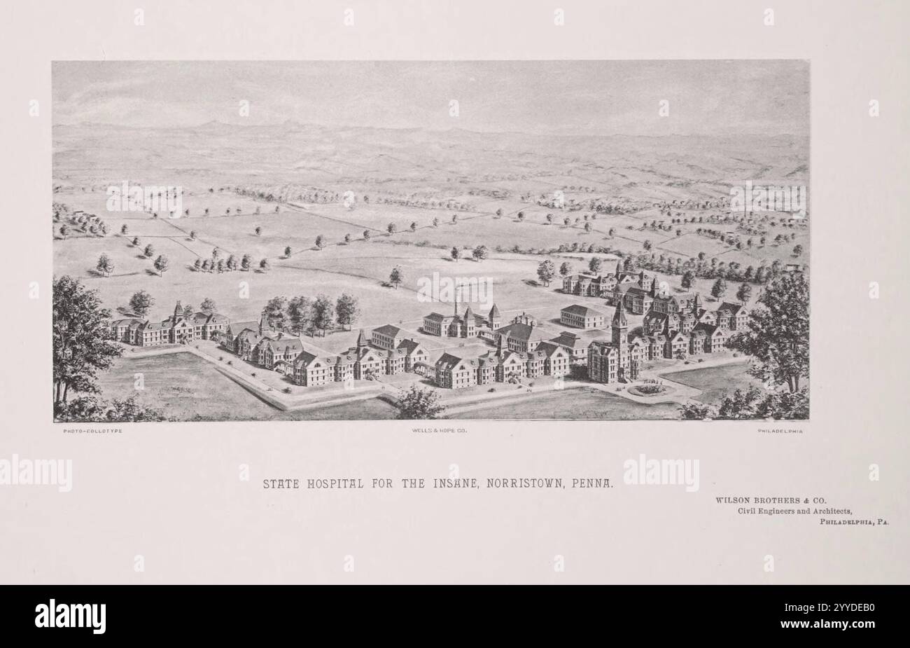 State Hospital For The Insane, Norristown, Pennsylvania. Archive ...
