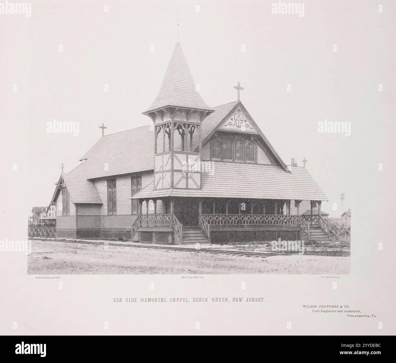 Seaside Memorial Chapel, Beach Haven, New Jersey. Archive Photograph of ...