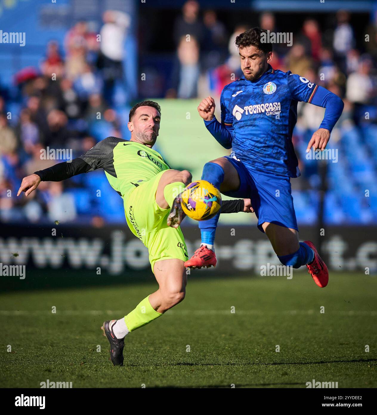 Spanish La Liga EA Sports soccer match Getafe vs Mallorca at Coliseum ...