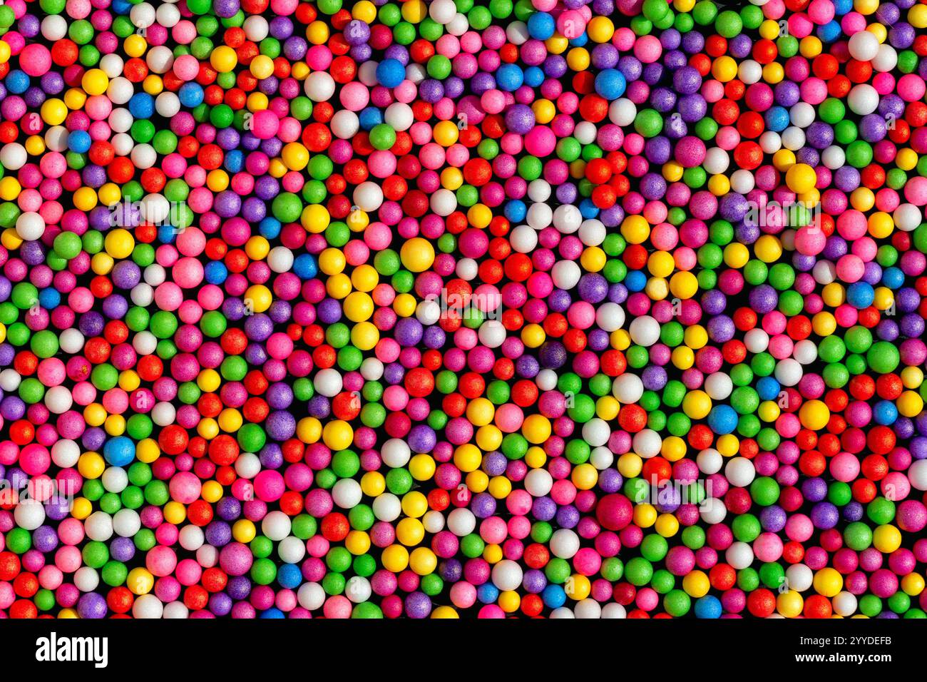 Background of colored balls. The texture is a lot of different color ...