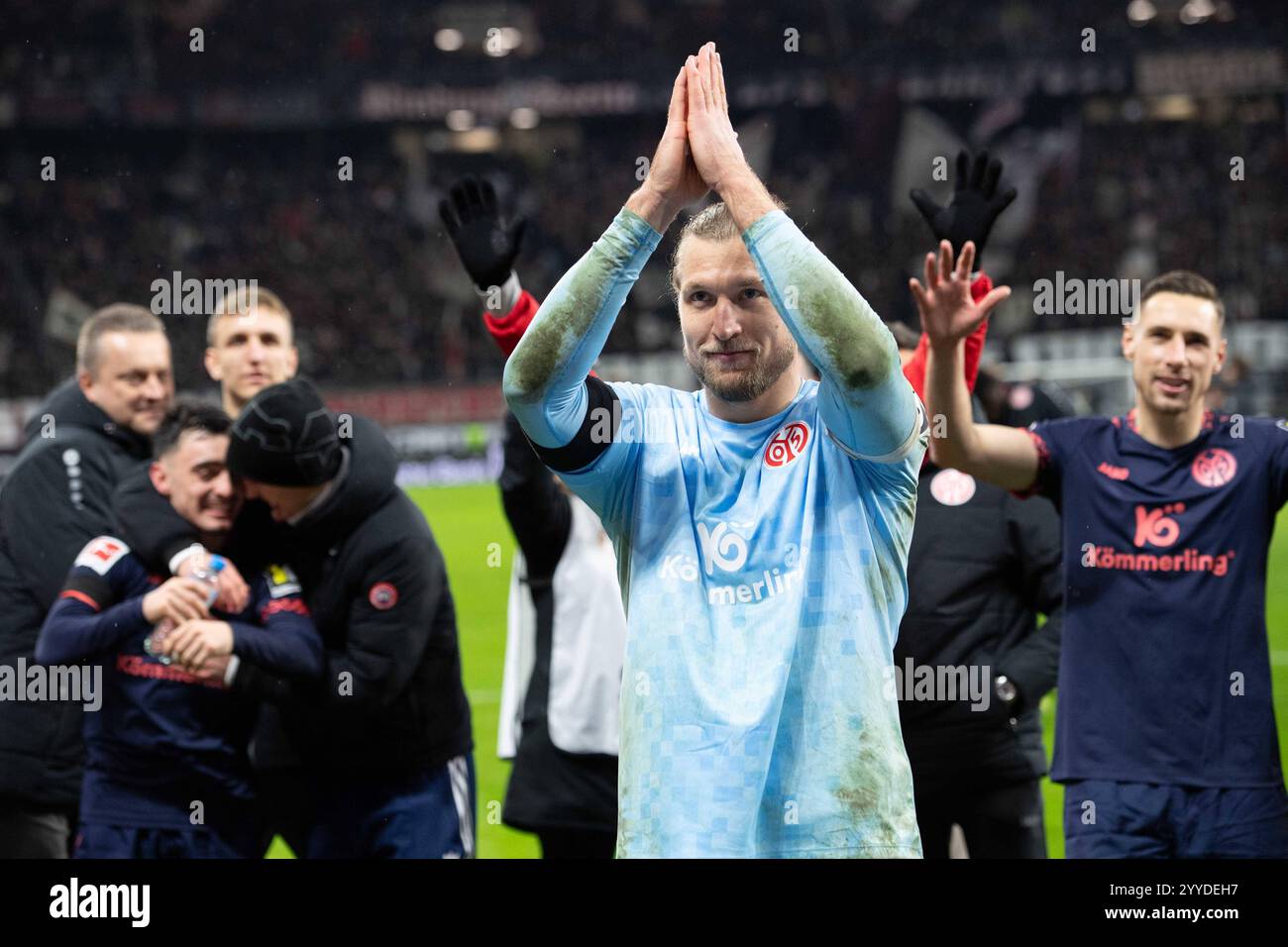 Schlussjubel Mainz, Torwart Robin ZENTNER MZ ,Jubel, jubeln, Freude, cheers, Fussball 1 ...