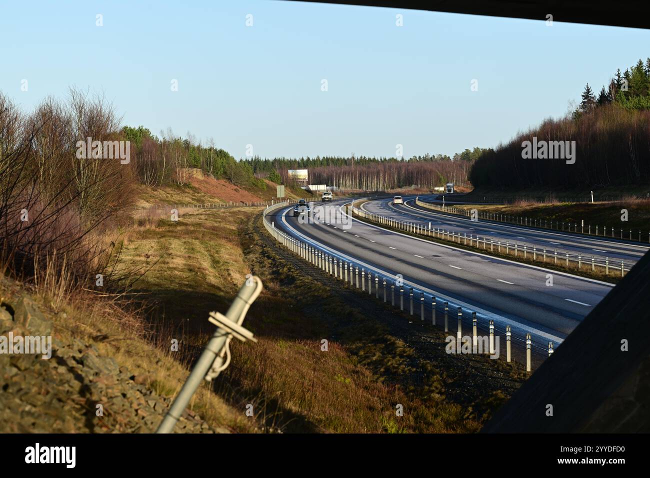Skånes-Fagerhult, Skåne, Sweden. December 20 2024. E4 highway Stock ...