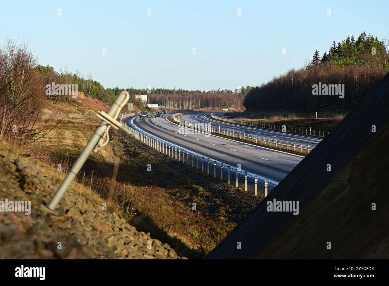 Skånes-Fagerhult, Skåne, Sweden. December 20 2024. E4 highway Stock ...
