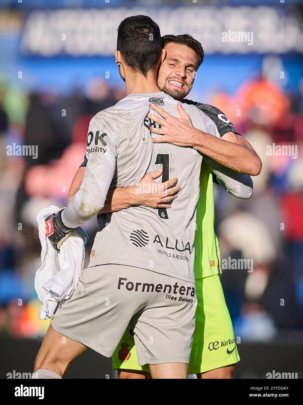 Spanish La Liga EA Sports soccer match Getafe vs Mallorca at Coliseum ...