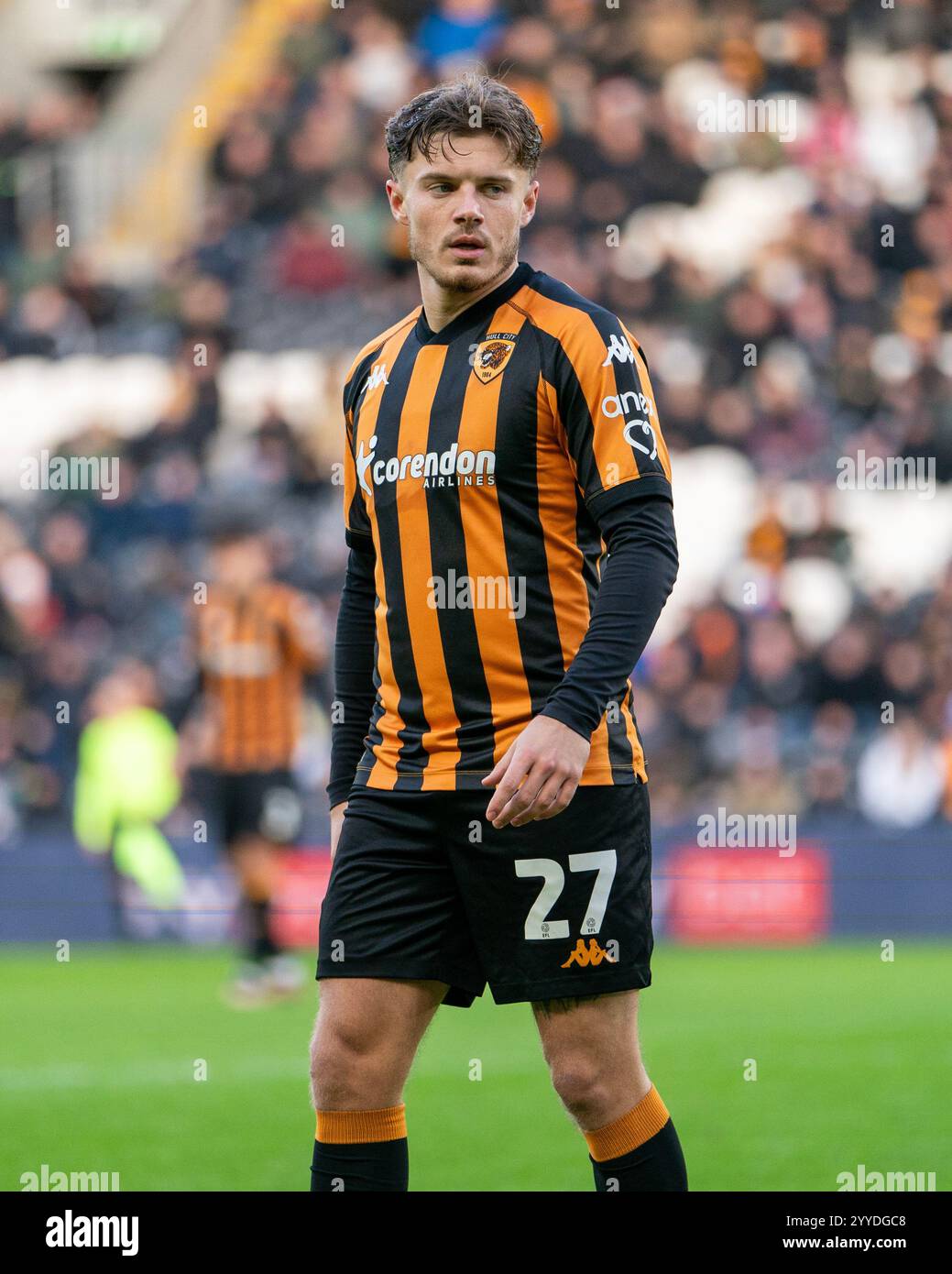 HULL, UK. 21 December 2024. EFL Championship Football League: Hull City ...