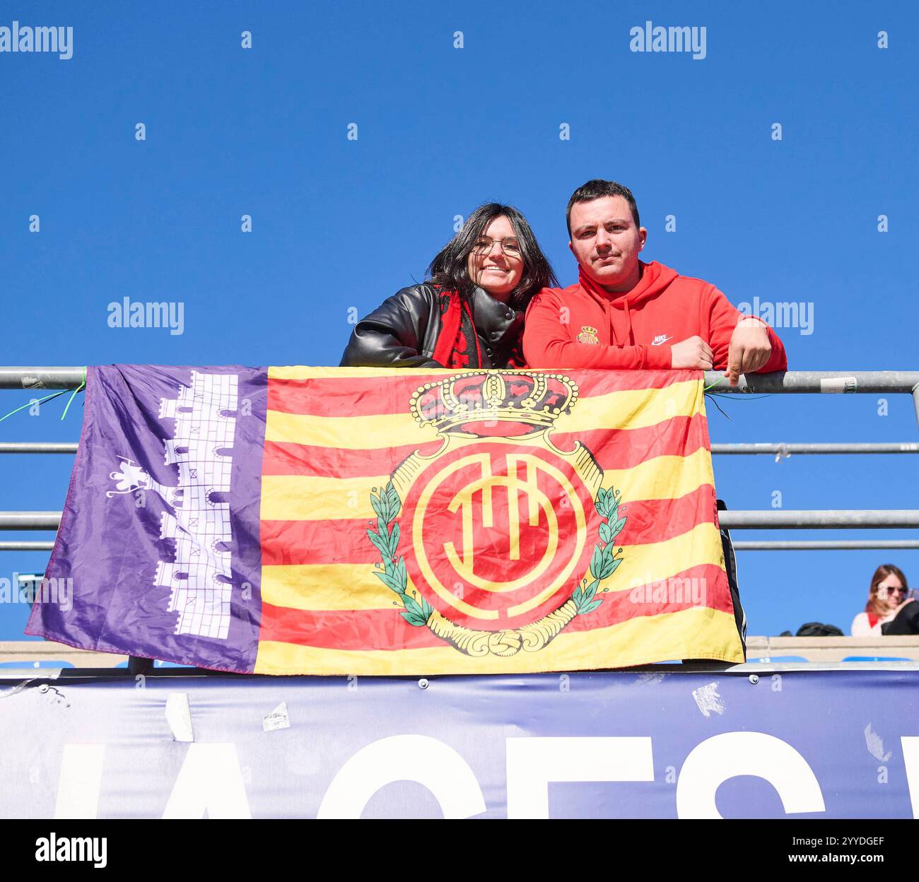 Spanish La Liga EA Sports soccer match Getafe vs Mallorca at Coliseum ...