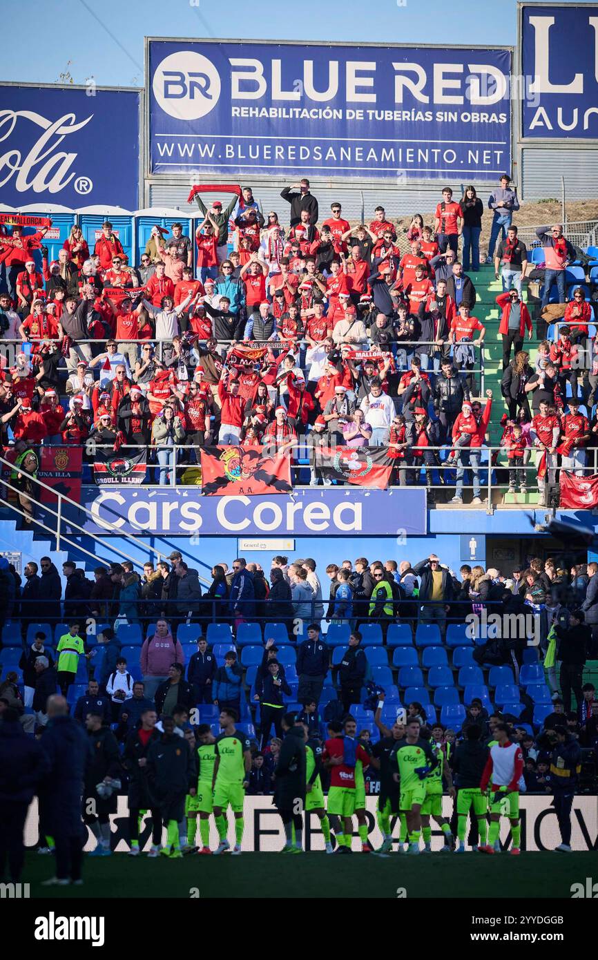 Spanish La Liga EA Sports soccer match Getafe vs Mallorca at Coliseum ...