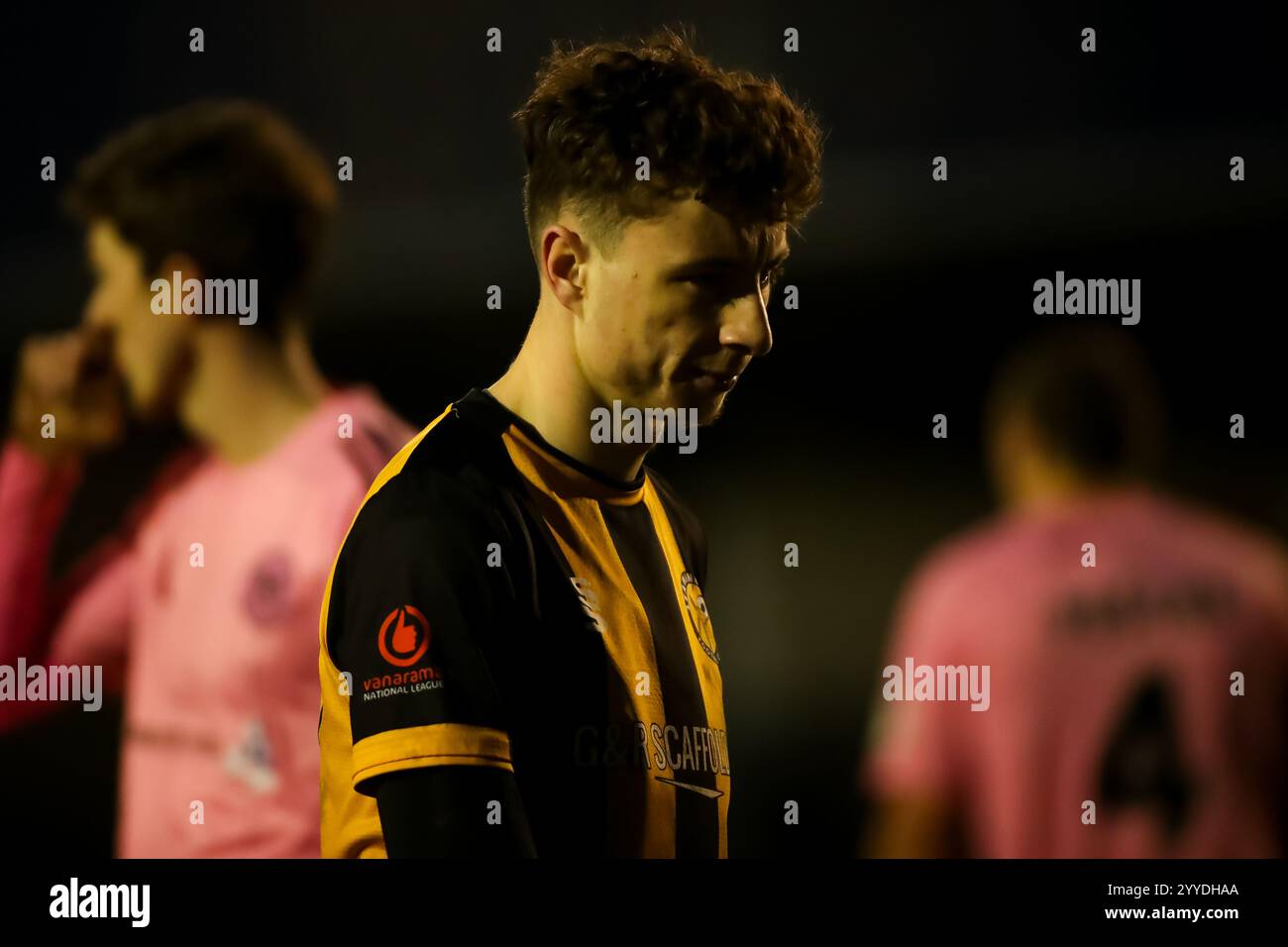 Callum Stewart of Leamington during the National League North match ...