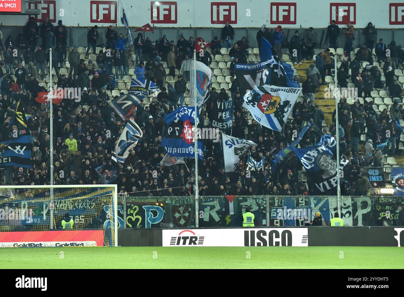 Modena, Italy. 21st Dec, 2024. Fans Pisa during Modena FC vs AC Pisa ...