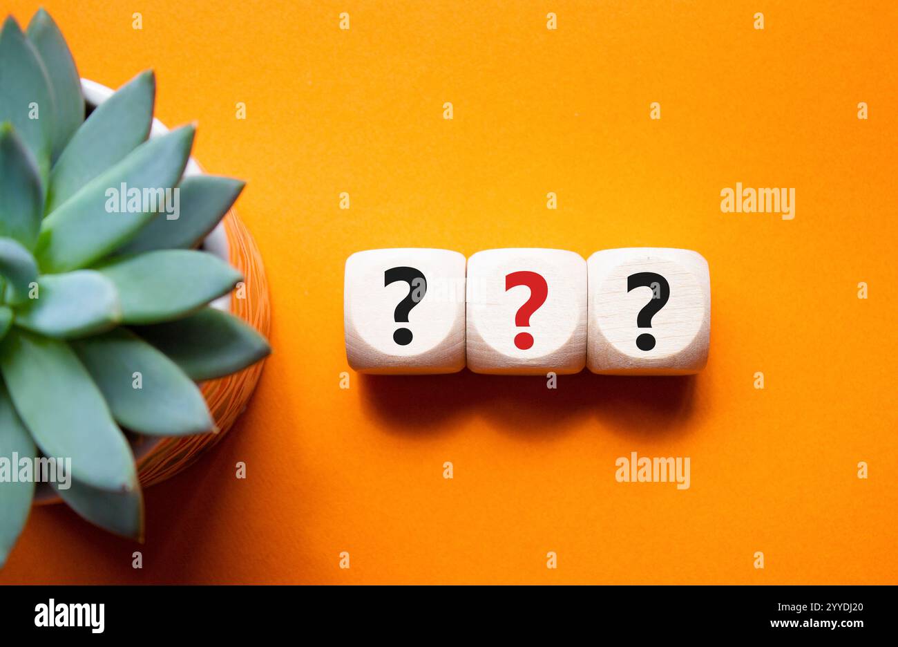 Question marks symbol. Concept words question mark on wooden cube ...
