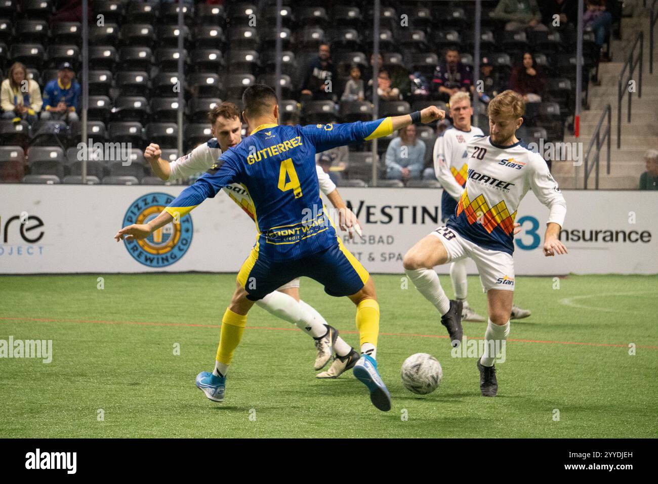 San Diego Socker's player Christian Gutierrez plays offense during a ...
