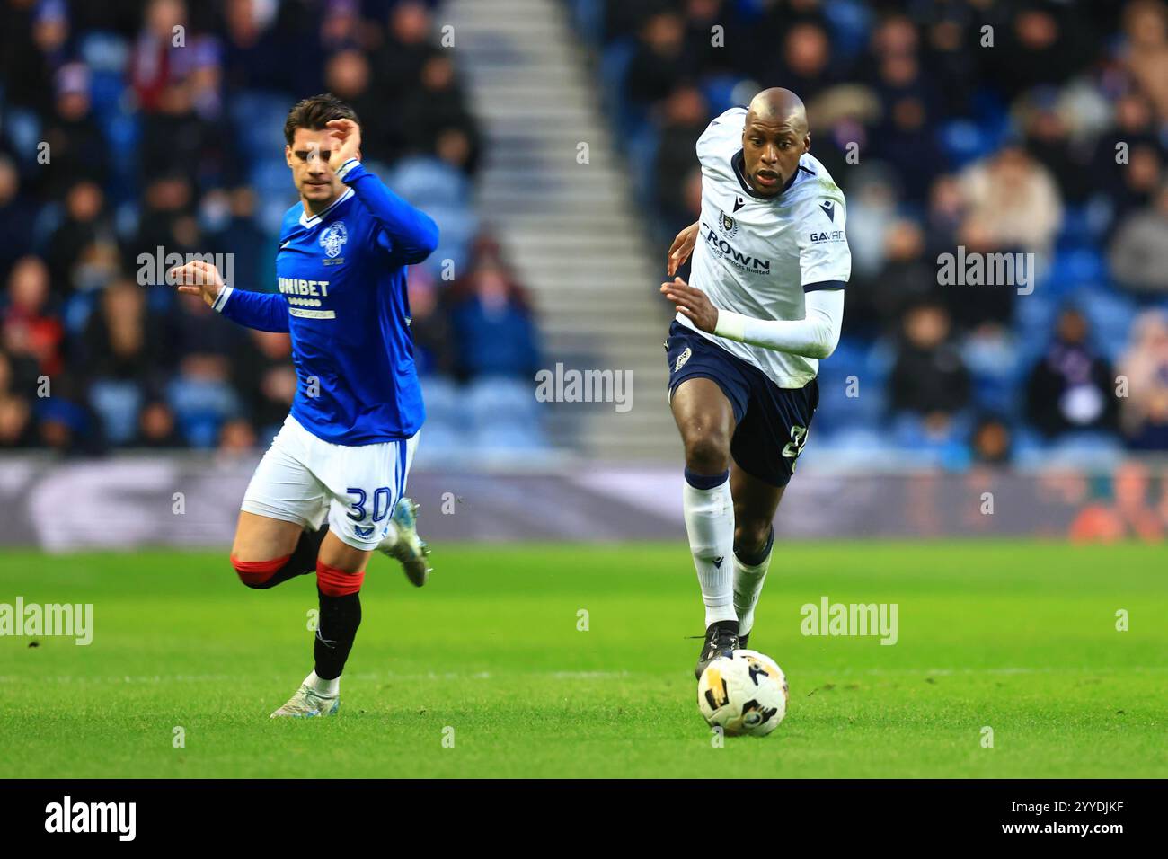 Ibrox Stadium, Glasgow, UK. 21st Dec, 2024. Scottish Premiership ...