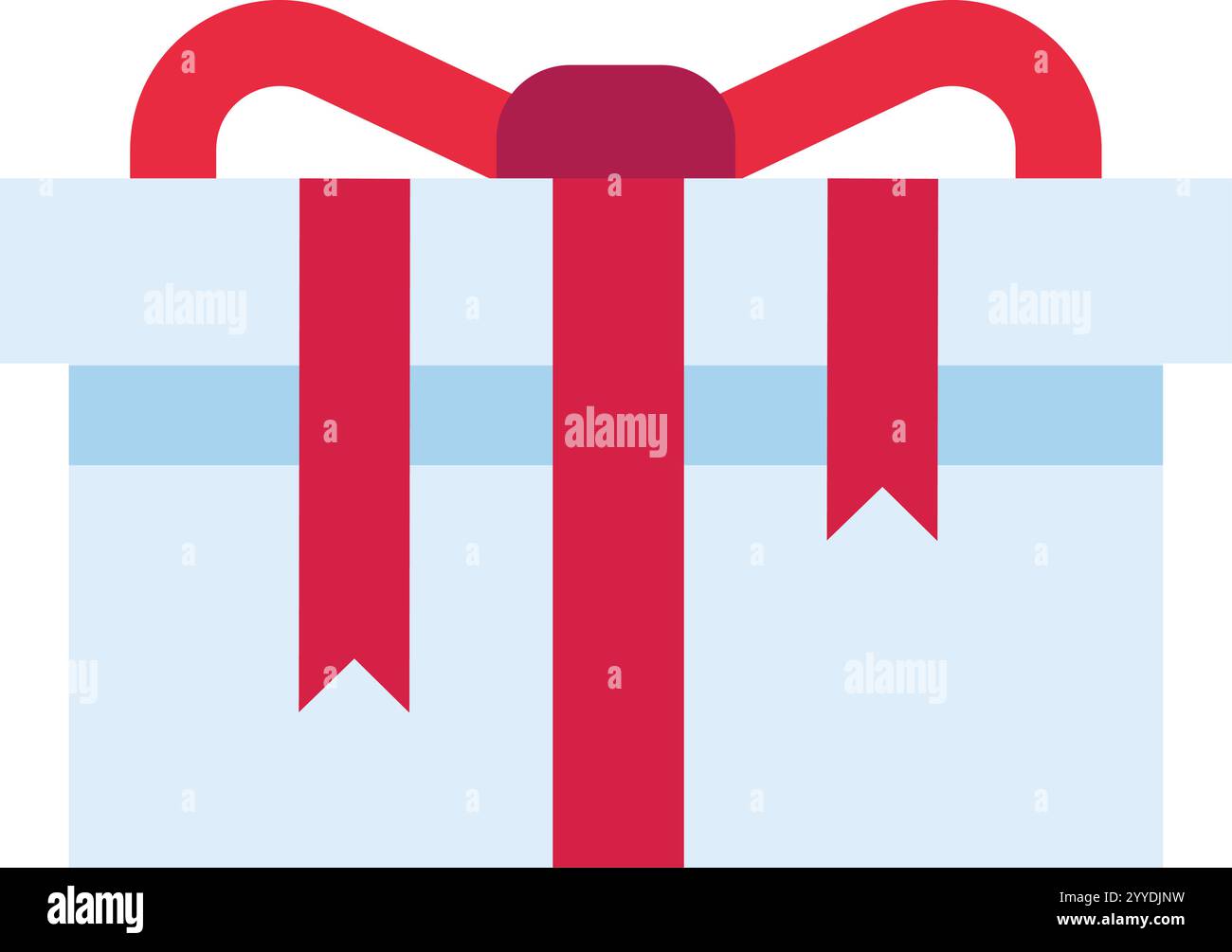 Minimal red present box Stock Vector Images - Alamy