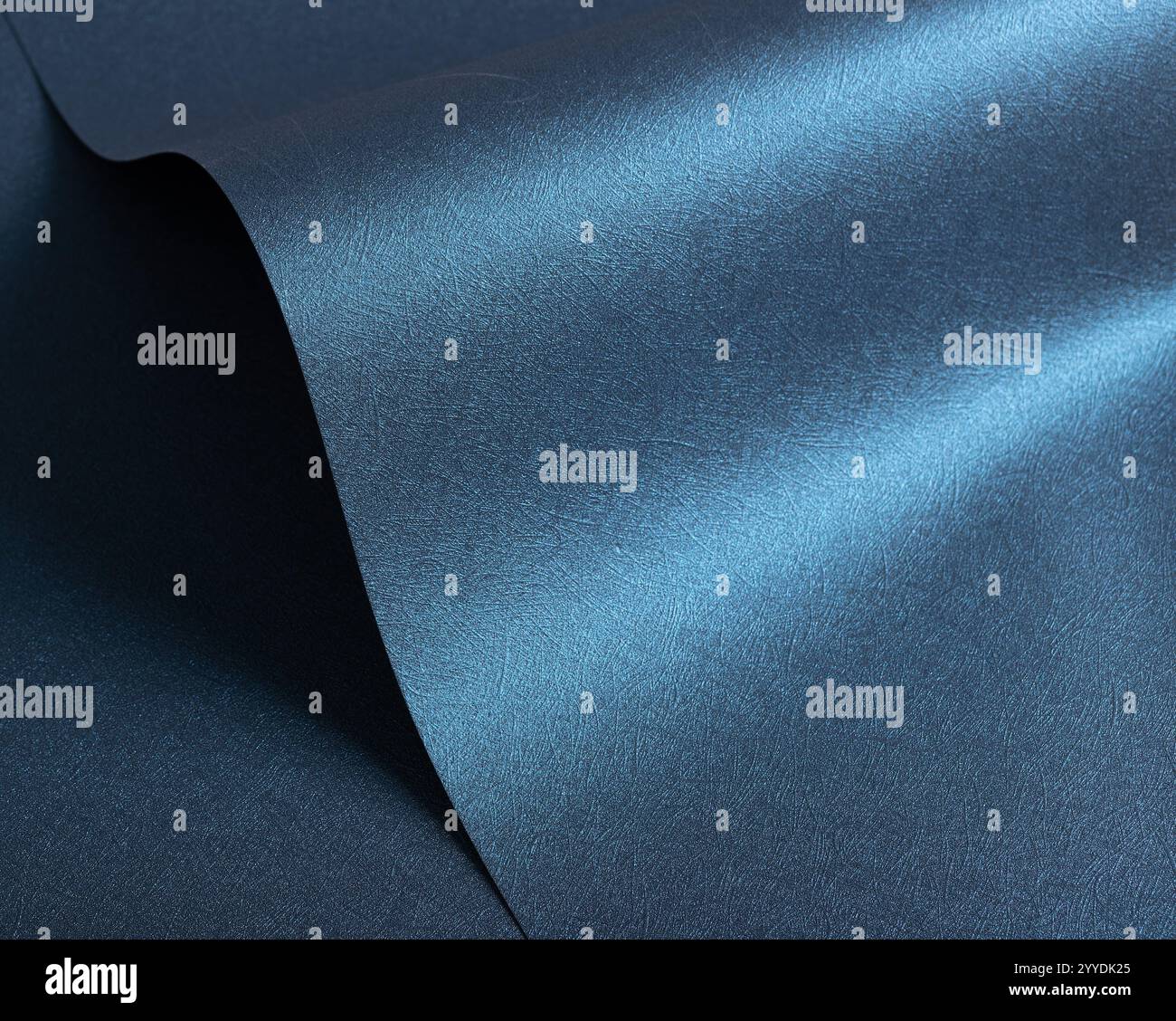 Shimmering dark blue paper texture with a metallic gloss and wavy ...