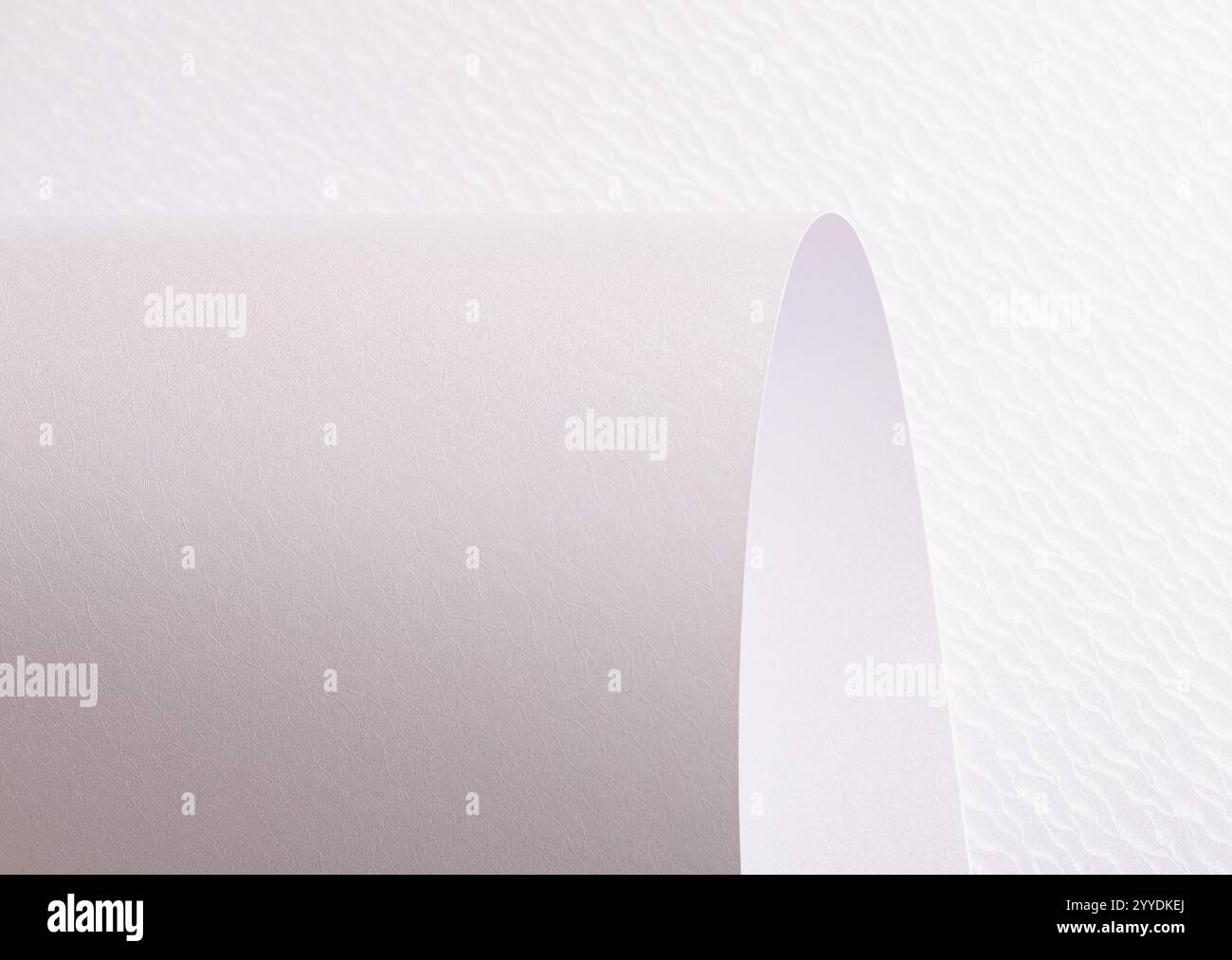 White paper texture with a pearlescent shimmer and soft curved patterns ...