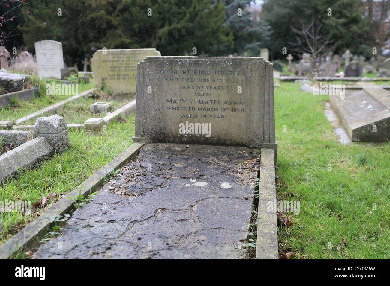 Grave of Mary Tourtel, the creator of Rupert Bear at St Martin's Church ...