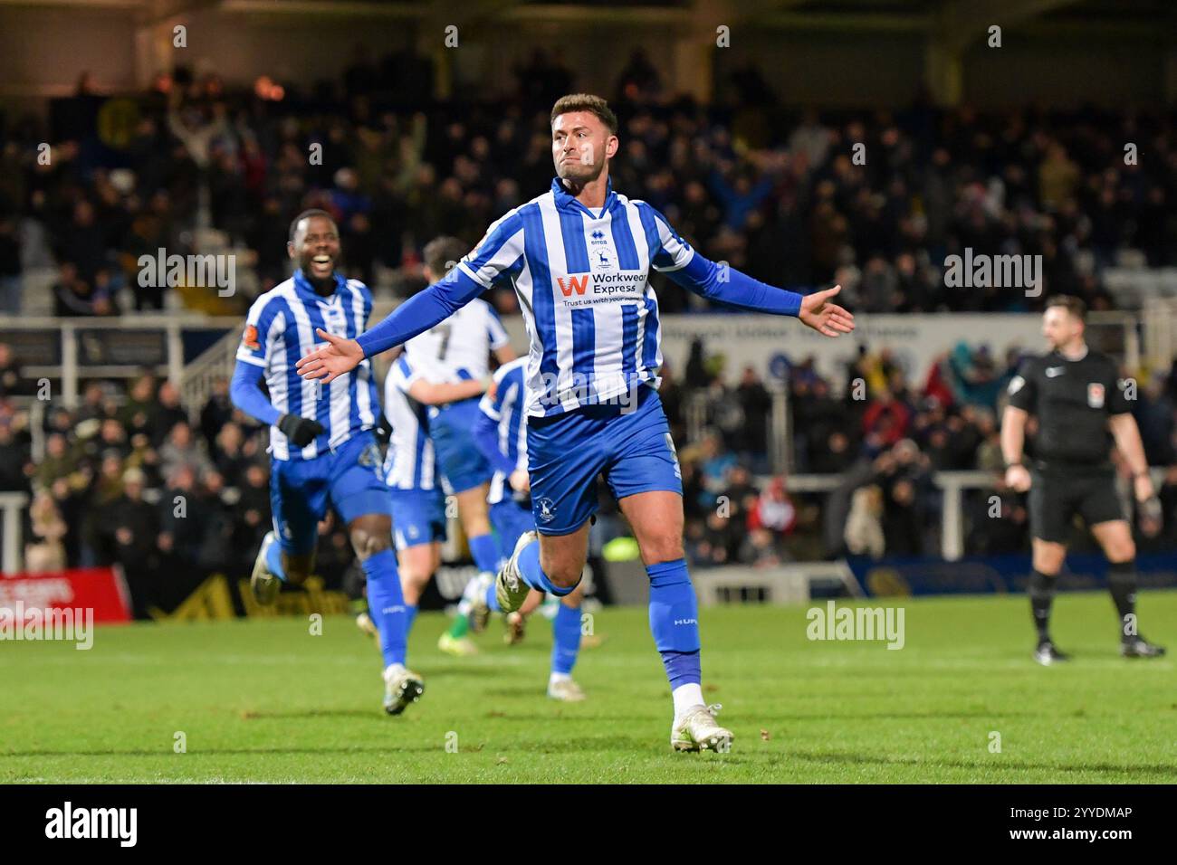 Hartlepool United's Gary Madine celebrates scoring to put Hartlepool ...