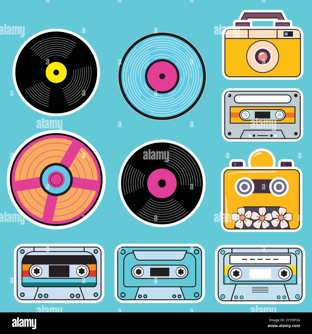 Old school music cassettes with tapes hi-res stock photography and ...