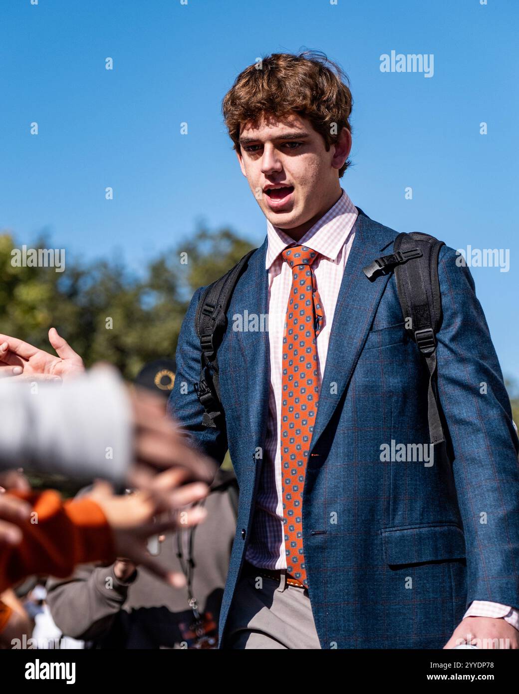 Dec 21, 2024.Arch Manning #16 of the Texas Longhorns during the walk in ...