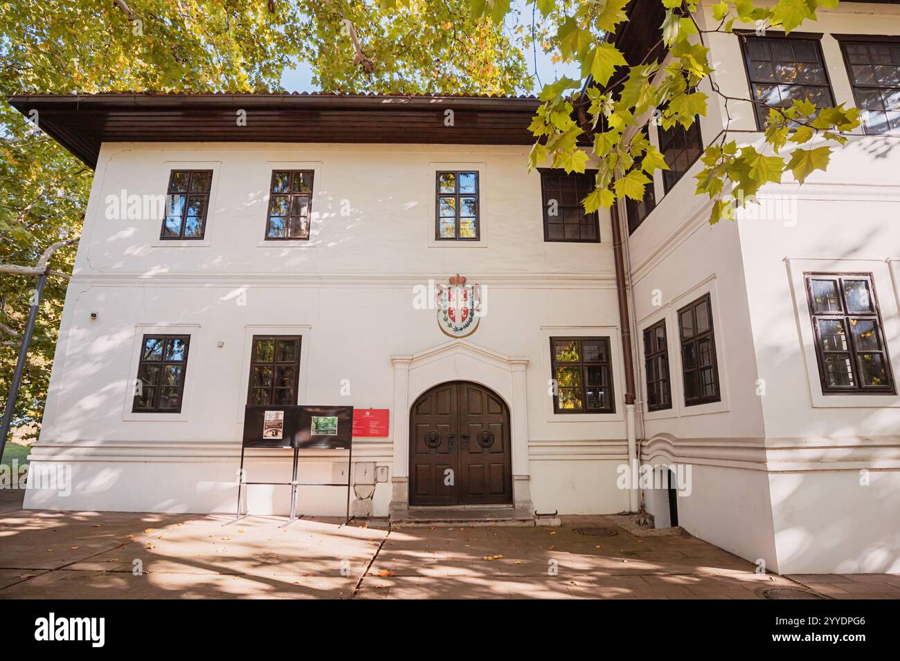 22 September 2024, Belgrade, Serbia: Historic 1831 mansion, former ...