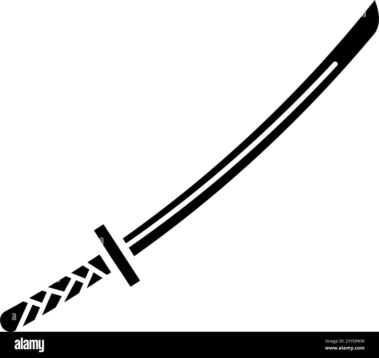 Japanese samurai katana sword - vector icon Stock Vector Image & Art ...