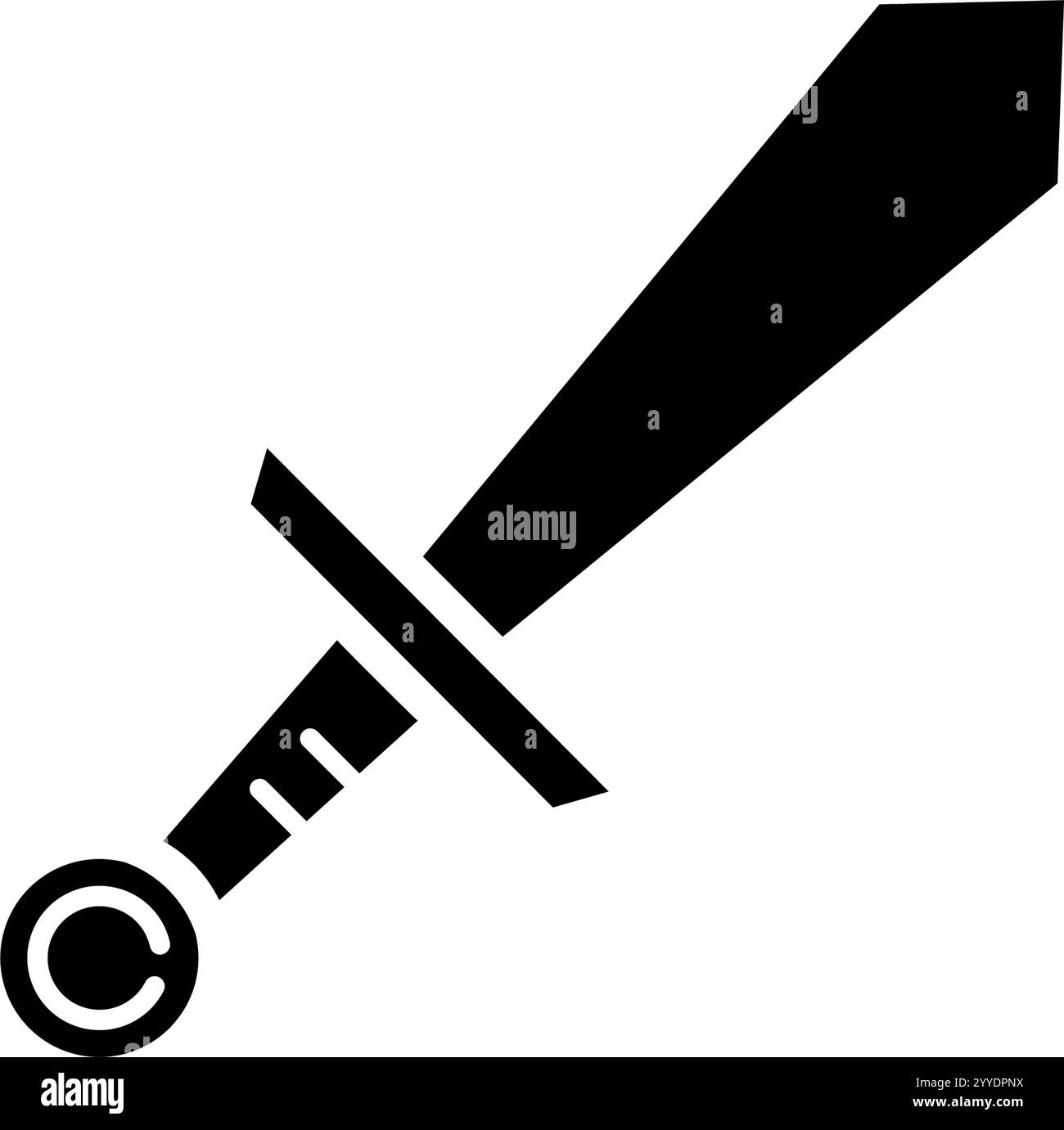 medieval sword - simple vector icon Stock Vector Image & Art - Alamy