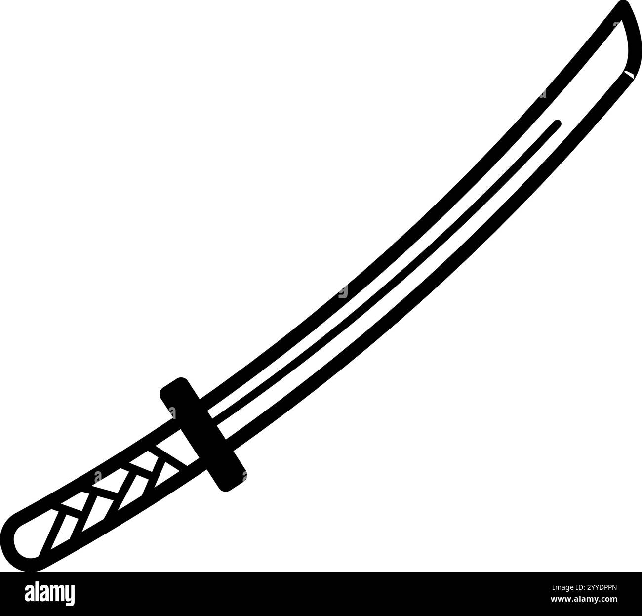 Japanese samurai katana sword - vector icon Stock Vector Image & Art ...