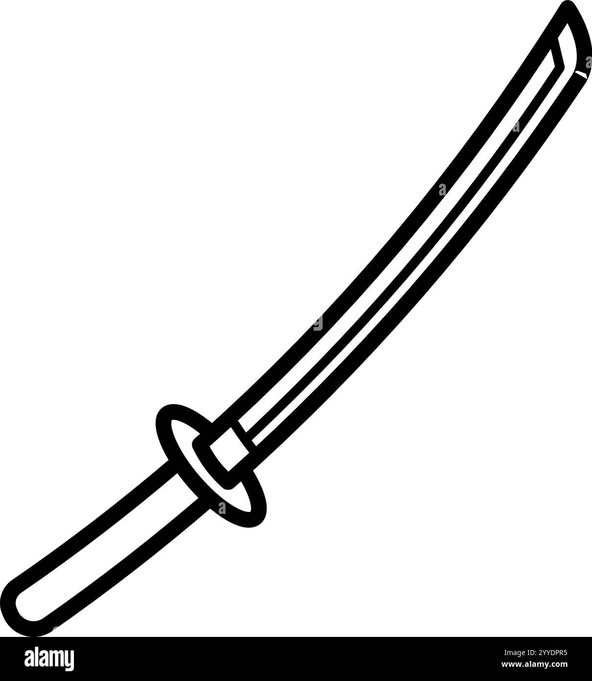 Japanese Samurai Katana Sword Vector Icon Stock Vector Image And Art Alamy