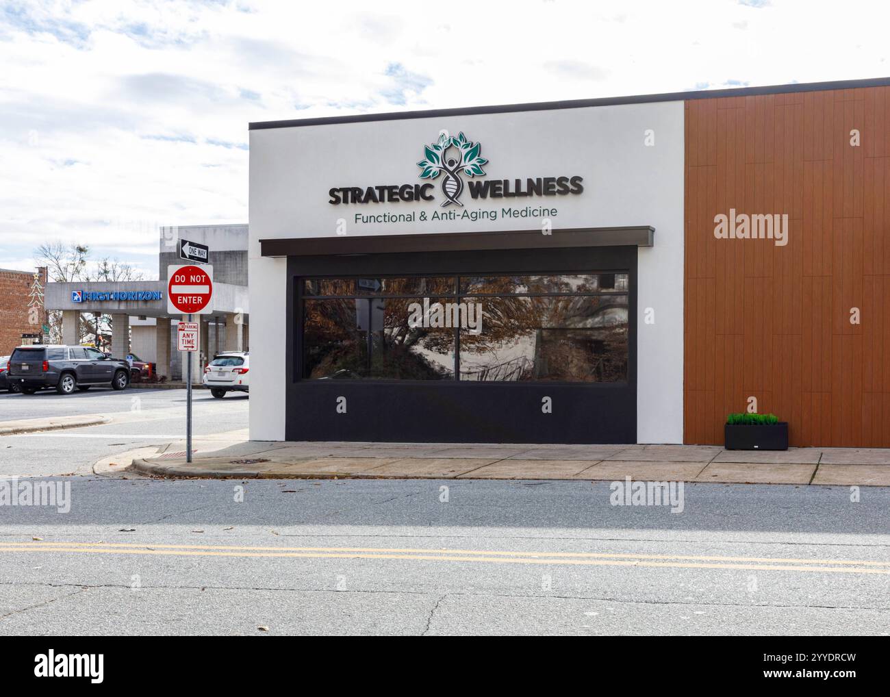 Hickory, North Carolina, USA-19 Dec. 2024: Storefront for Strategic ...