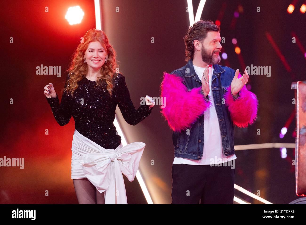 Cologne, Germany. 21st Dec, 2024. Rea Garvey and Palina Rojinski are on ...