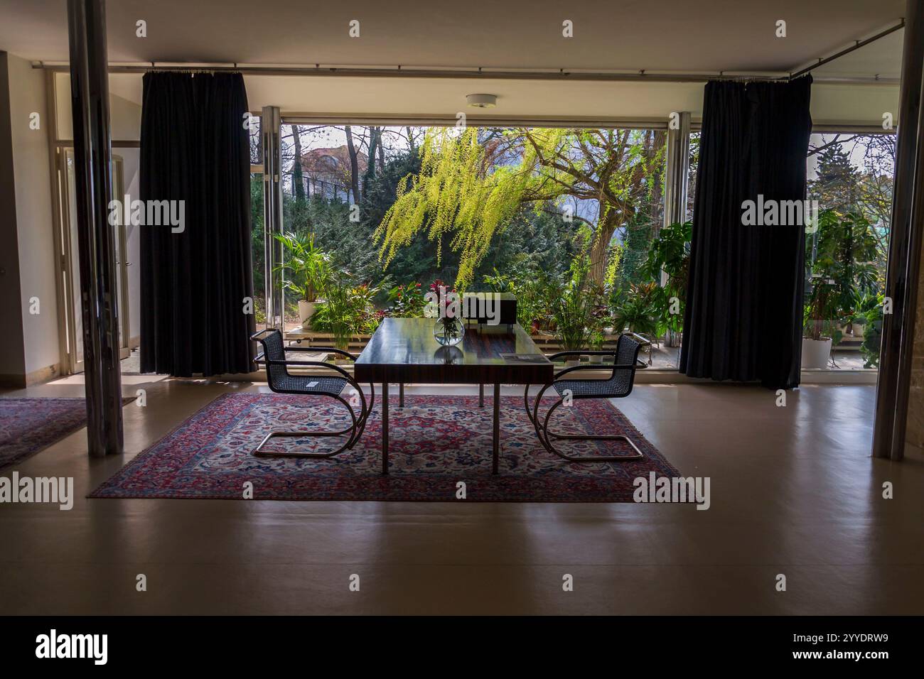 Villa Tugendhat by architect Ludwig Mies van der Rohe built in 1929 ...