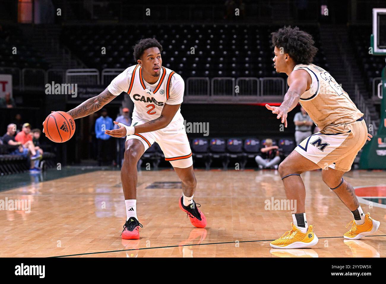 CORAL GABLES, FL - DECEMBER 21: Miami forward Brandon Johnson (2 ...